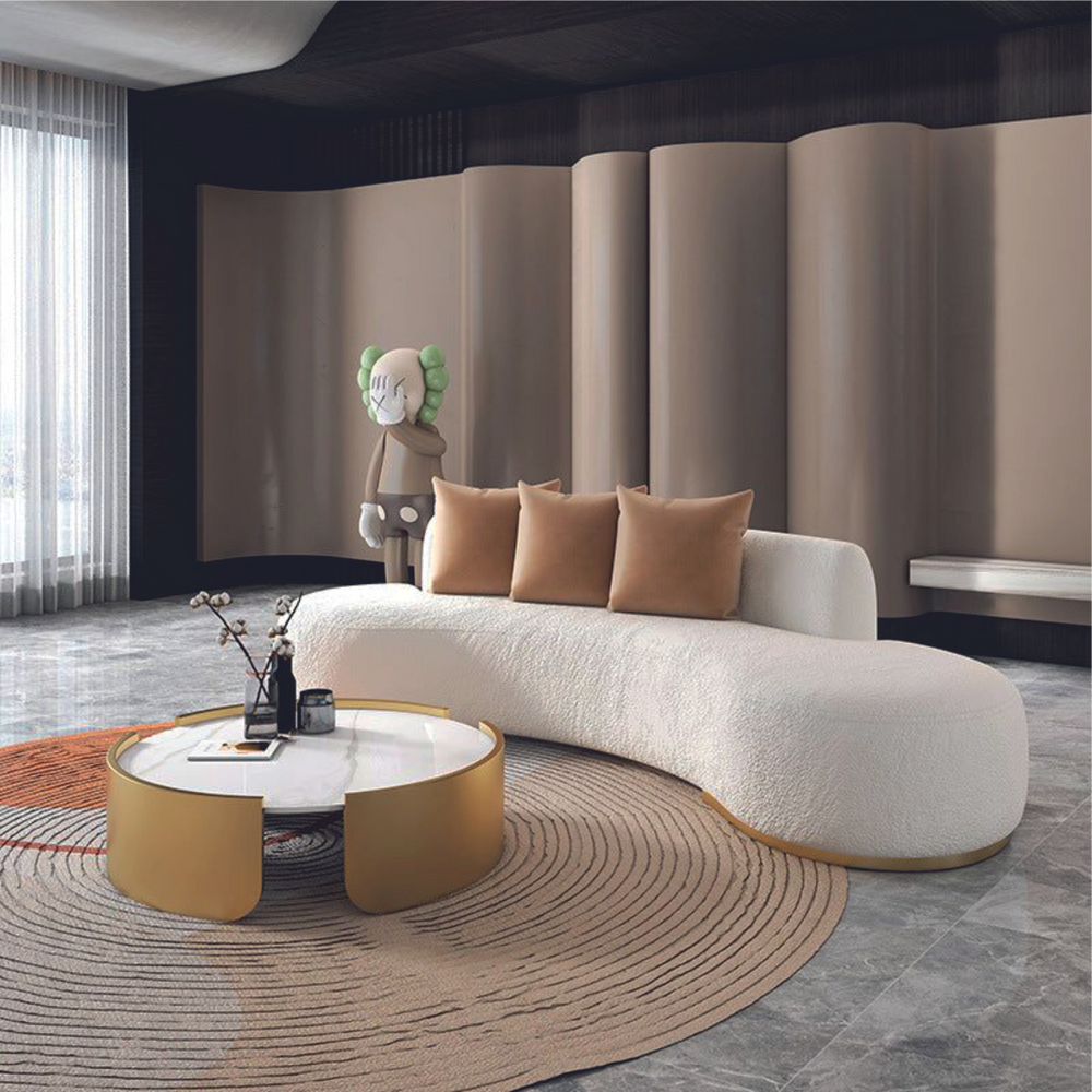 Crescent Curved Sofa